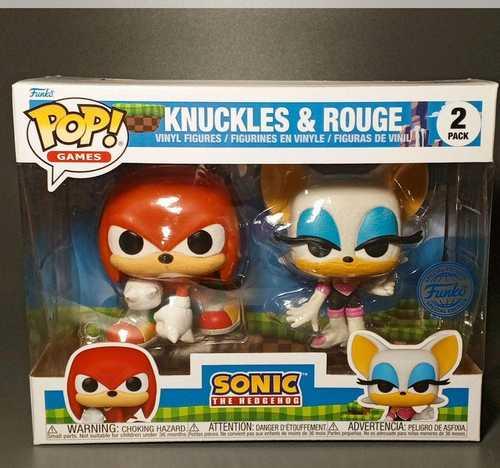 Funko Pop Knuckles & Rouge (Sonic the hedgehog)