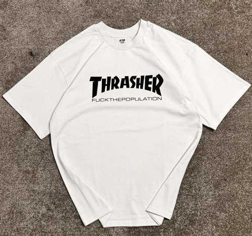 Футболка FTP thrasher white tee