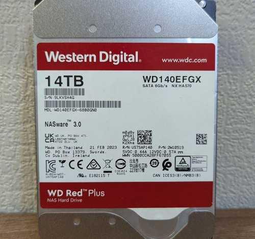 HDD WD 14Tb (WD140efgx)