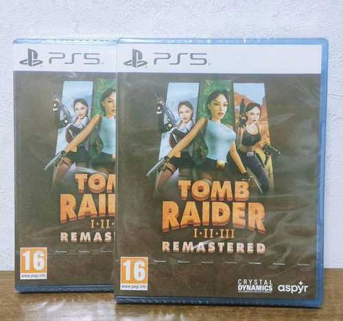 Tomb rider remastered ps5 (Новый диск)