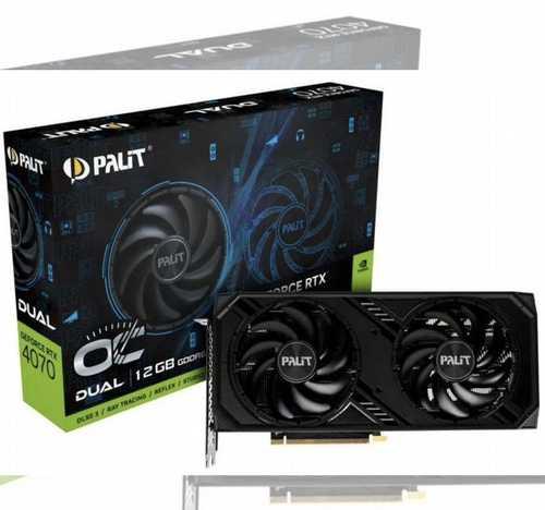 Видеокарта Palit GeForce RTX 4070 Dual OC 12 гб