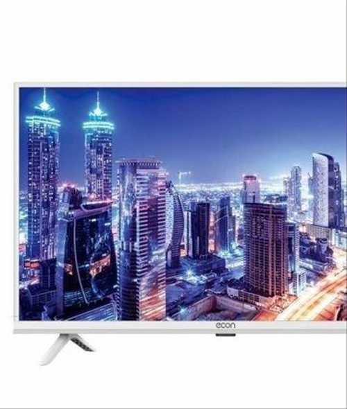 Econ Телевизор белый LED HD 32" (81 см) новый