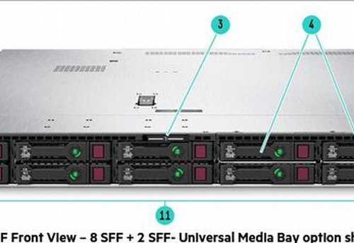 Сервер HPE DL360 Gen10 8xSFF+2nvme