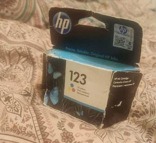 Картридж ориг HP F6V16AE (№123) цветной для HP