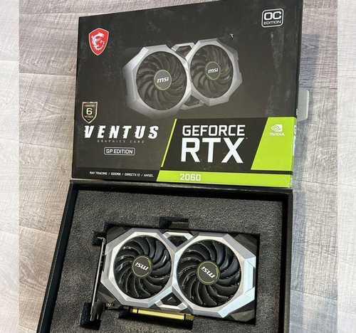 Видеокарта MSI GeForce RTX 2060 ventus OC 12G, RTX