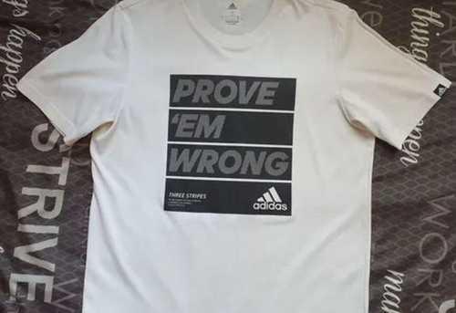 Белая стильная футболка от "Adidas Originals"