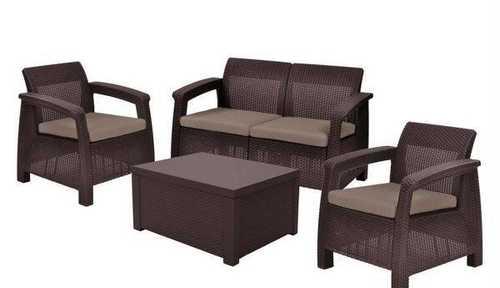 Комплект мебели Corfu Box Set, коричневый