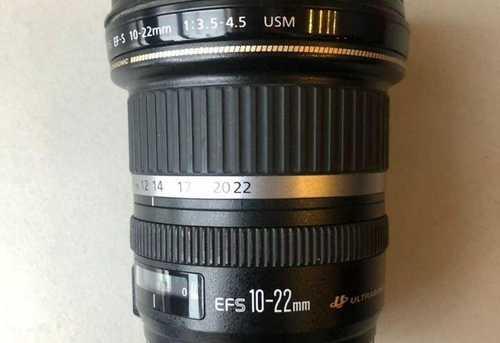 Объектив Canon EFS 10-22 mm