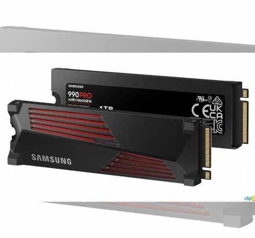 SSD Samsung 990 PRO 1 тб M.2 с радиатором и RGB