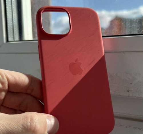 Чехол Apple iPhone 15 Silicone Case Guava