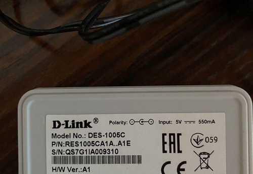 Маршрутизатор Dlink DES-1005C