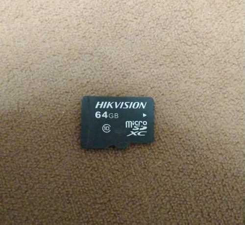 Карта памяти microsd 64gb