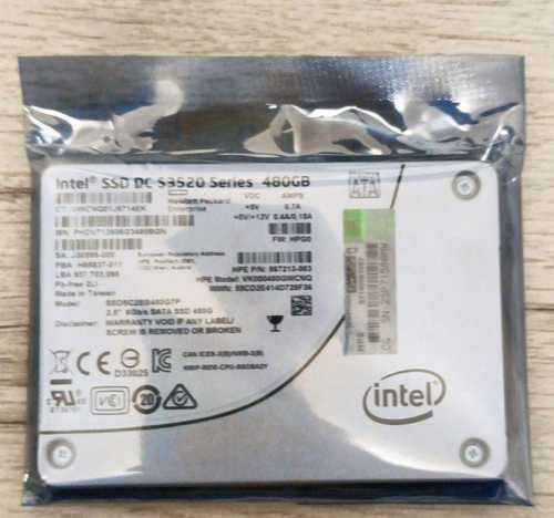 Новый серверный Intel SSD DC S3520 Series 480GB