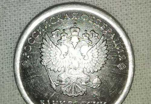 Монета один рубль брак реверса