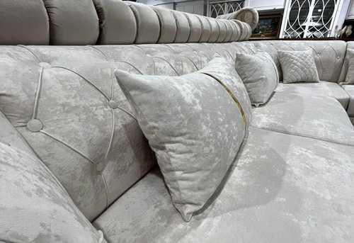Угловой диван раскладной в комплекте Милена