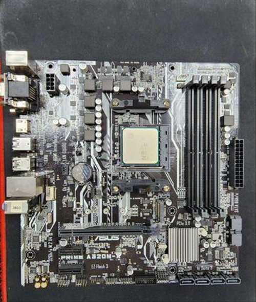 MB Asus Prime A320M-A + CPU Ryzen 5 1600X 3.6Ghz