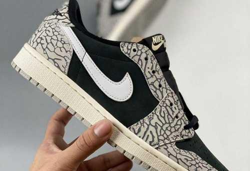 Кроссовки Nike Air Jordan Low Black Cement