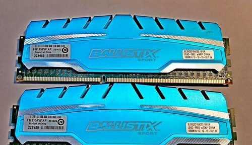Crucial DDR3 16gb 1866MHz Ballistix sport Трейдин