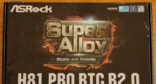 Материнская плата Asrock H81 Pro BTC R 2.0