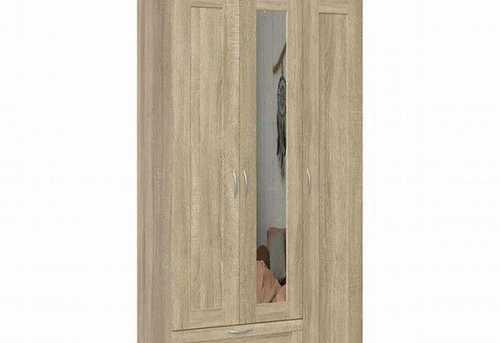 Шкаф 3 двери 1 ящик зеркало Бримнэс(Сириус), IKEA