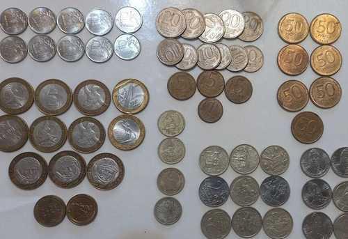 Разнообразие монет 100 Юбилейные, магнит, биметалл
