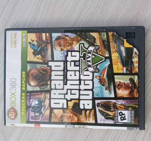 Диск на xbox 360 GTA5