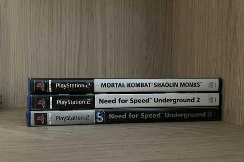 Nfs underground 1 2, shaolin monks ps2