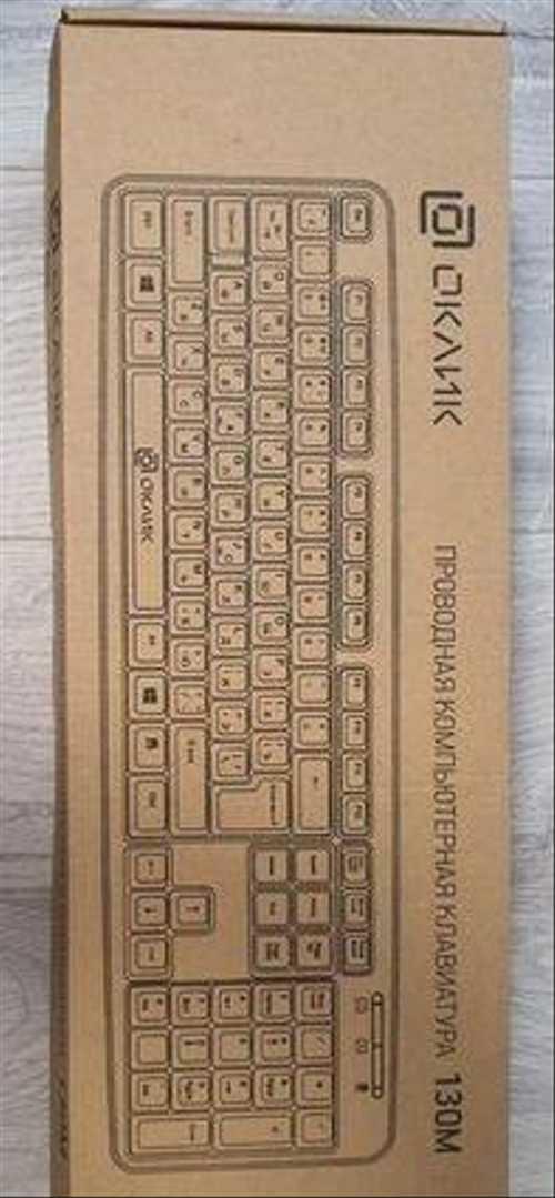 Клавиатура новая Oklick 130M USB