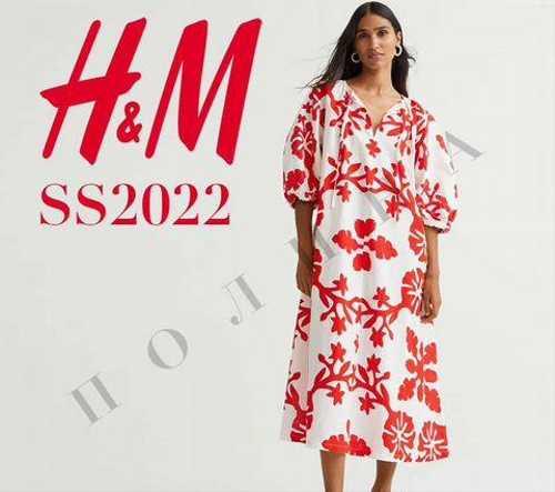 Платье HM 2022 лён-хлопок