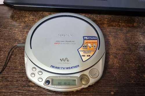 Старинный CD mp3 плеер с FM AM Sony D-NF610