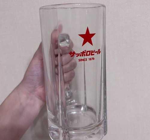 Оригинальная японская пивная кружка Sapporo Beer