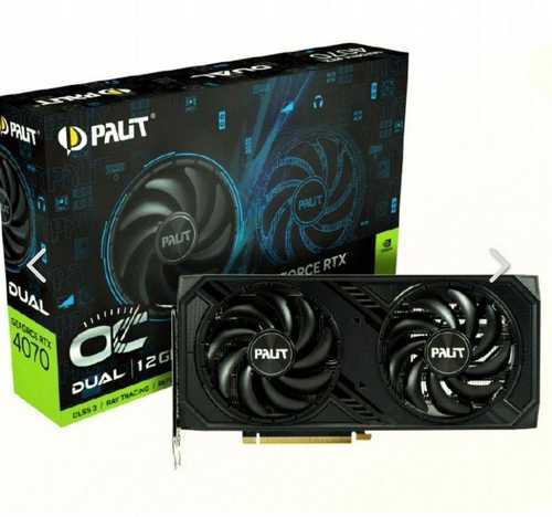 Видеокарта Palit GeForce RTX 4070 12GB dual OC