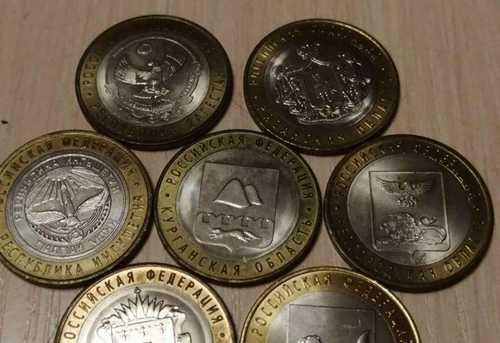 7 биметаллических монет