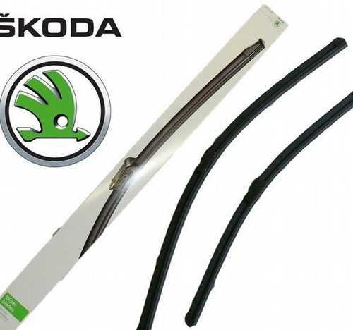 Щетки стеклоочистителя бескаркасные skoda 600/400мм