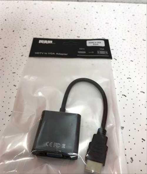 Адаптер hdmi to VGA черный