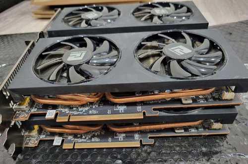 На доставку. 4 Видеокарты rx 5700xt power color