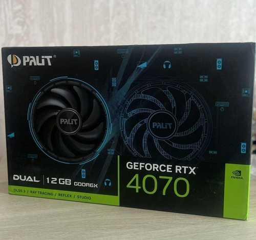 Видеокарта geforce rtx 4070 palit dual новая