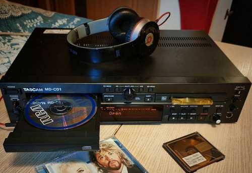 CD/Минидисковая дека Tascam MD-CD1