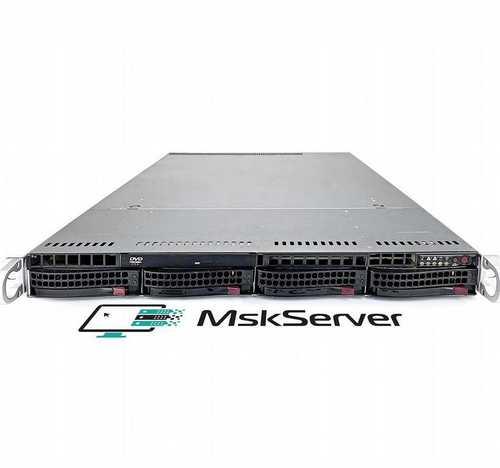 Сервер Supermicro 6019U-TR4T  2xGold 6152 256Gb