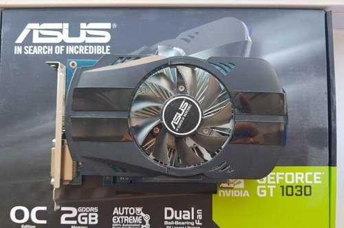 Asus nvidia GeForce GT 1030 OC, 2гб, gddr5