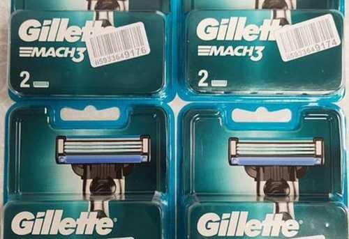Cменные кассеты Gillette Mach3 для мужской бритвы