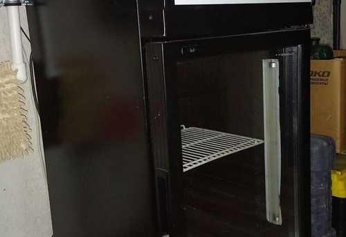Барный холодильник со стеклянной дверью
