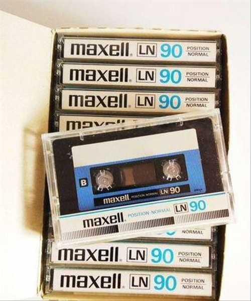 Аудиокассеты Maxell LN90 в идеальном состоянии
