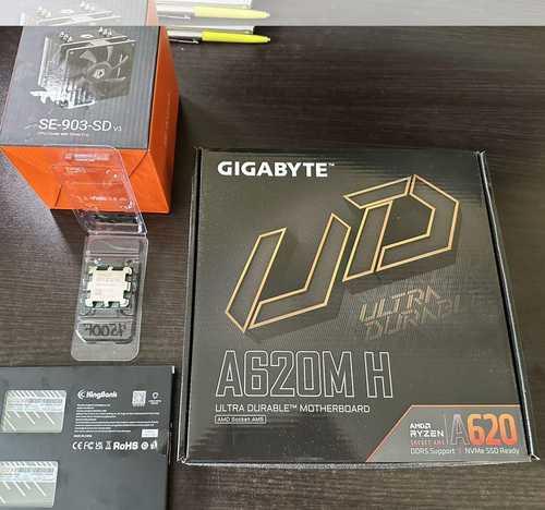 К-кт Ryzen 7500F / 32G D5 60 / Gigabyte A620M H