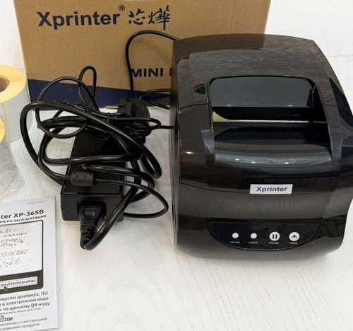 Термопринтер xprinter 365b черный