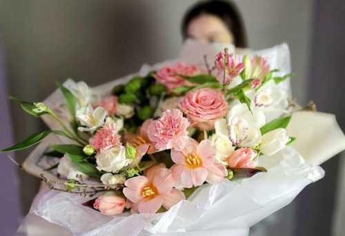 Купить букет с розами тюльпанами с доставкой