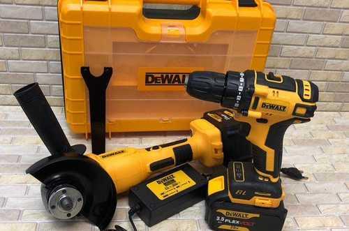 Аккумуляторный набор болгарка и шуруповерт Dewalt