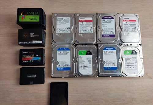 SSD и HDD на восстановление запчасти