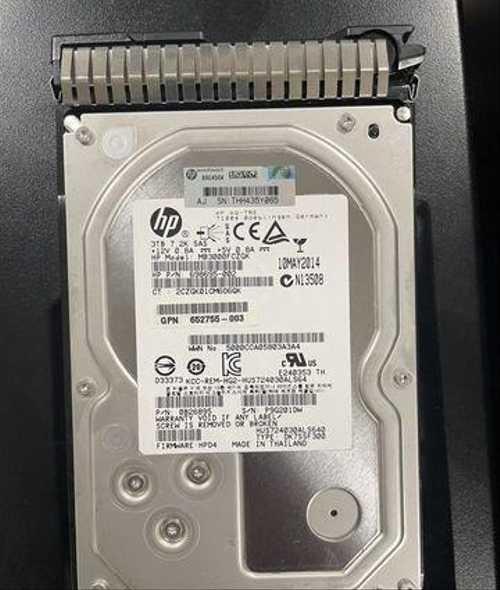 Жесткий диск HP 3Tb SAS 6G 7.2K 3.5 625140-001