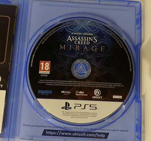 Assassins creed mirage ps5 диск